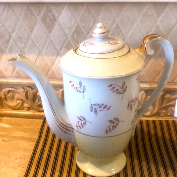 M.K. | Dining | Antique China Floral Design Tea Pot Made In Japan ...